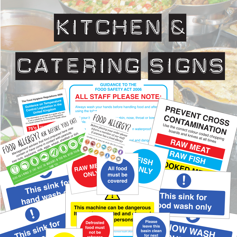 Kitchen and Catering Safety Sign Essentials for the Hospitality indust ...