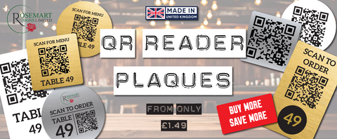 Scan to order QR code restaurant table ordering number metal plaques ...