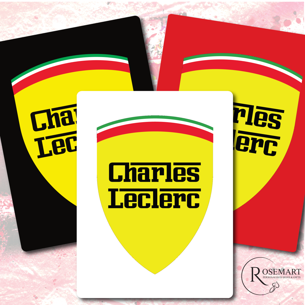 Charles Leclerc Logo Printed Metal sign – Rosemart signs Limited