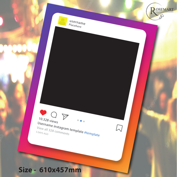 Personalised social media themed Instagram selfie frame – Rosemart ...